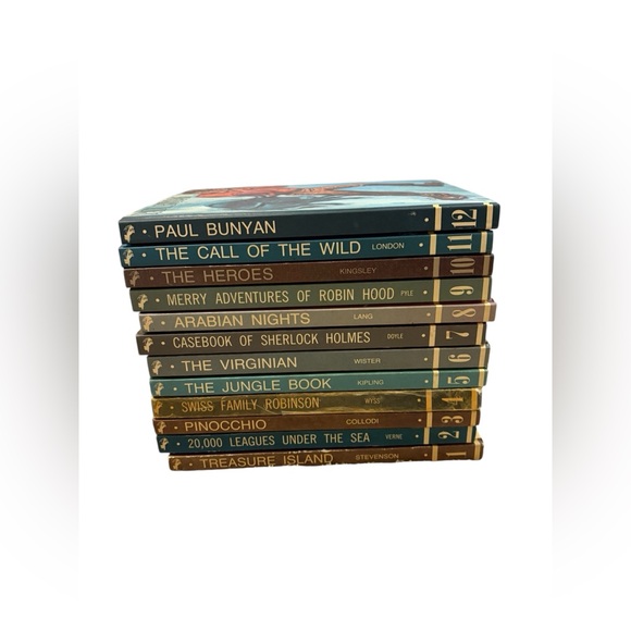 Other | Vintage Illustrated Childrens Classics Hardcover Book Set 12 ...
